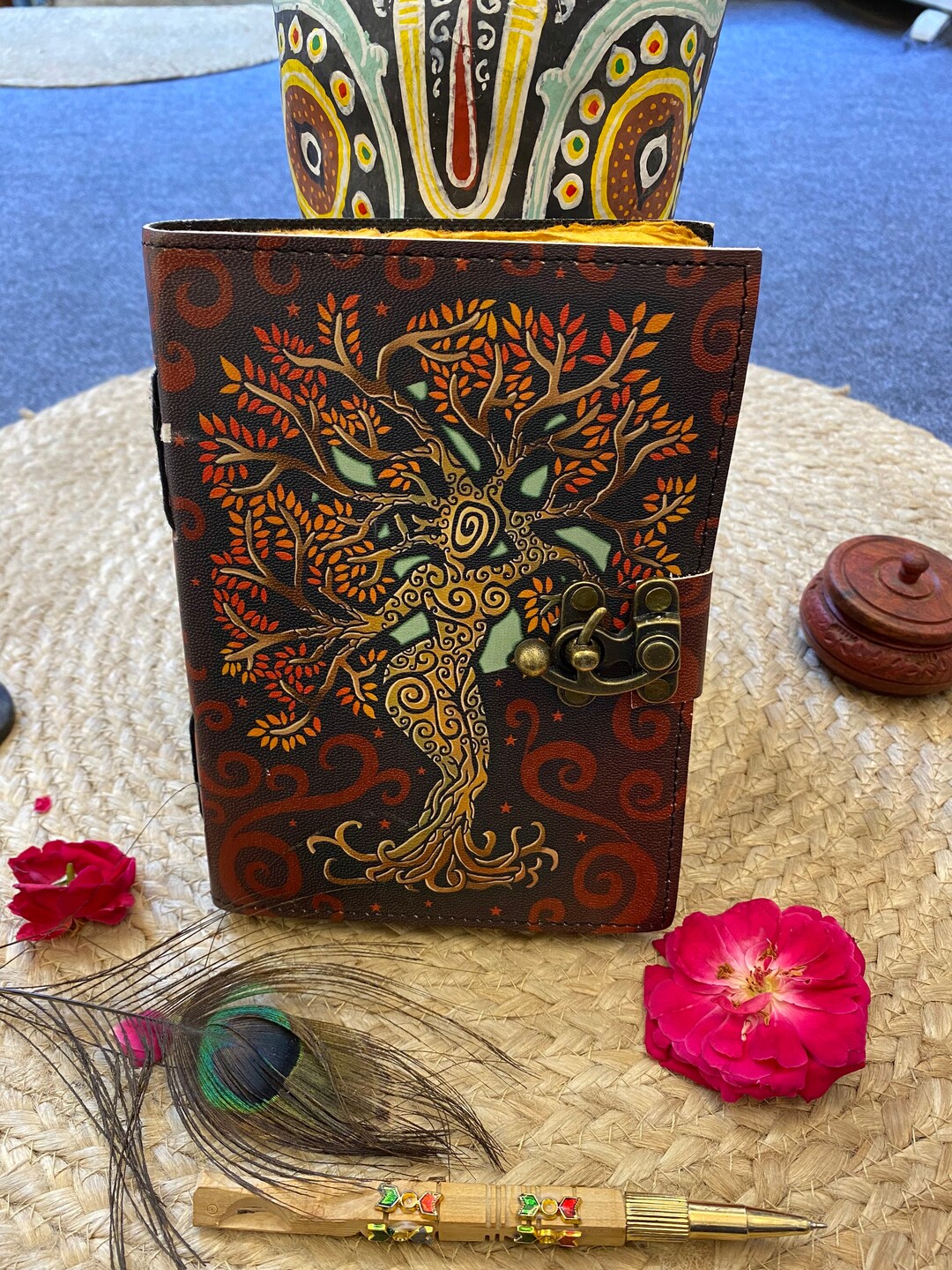 Tree of Life Handmade Paper Notebook Journal )recycling Vintage ...