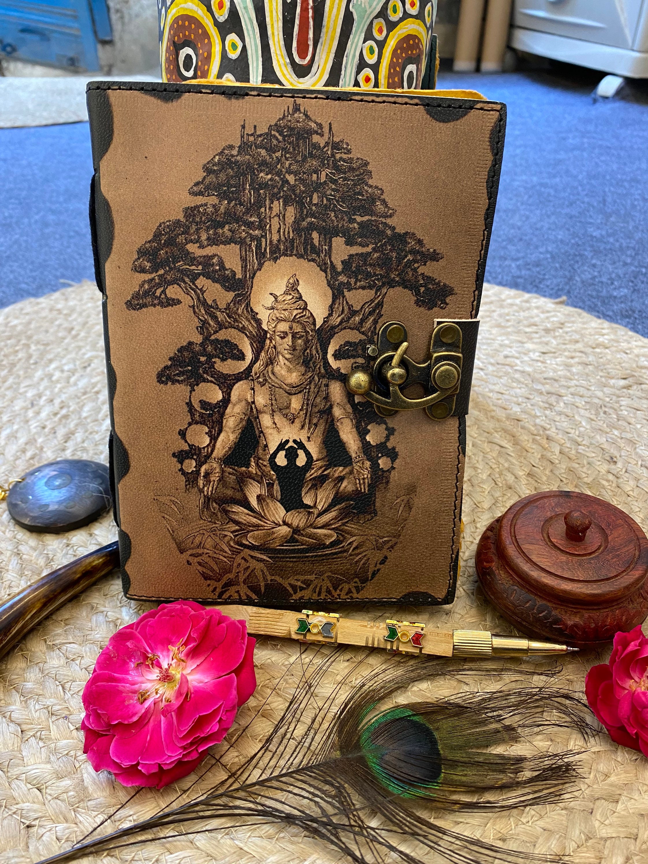 Lord Shiva Handmade Journal Recycling Vintage Paper Journal Grimoire ...