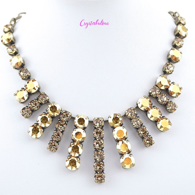 Gold Bib Necklace - Etsy