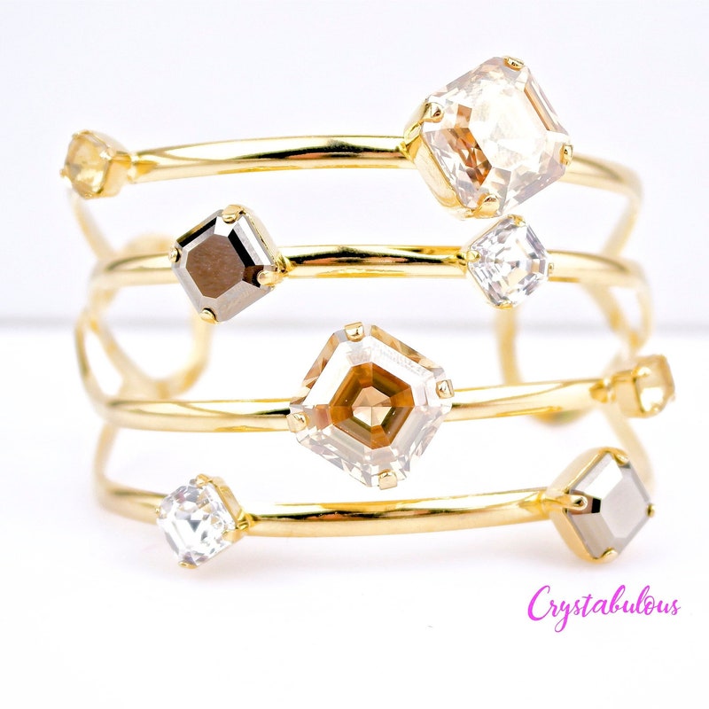 Crystal Bangle - Etsy