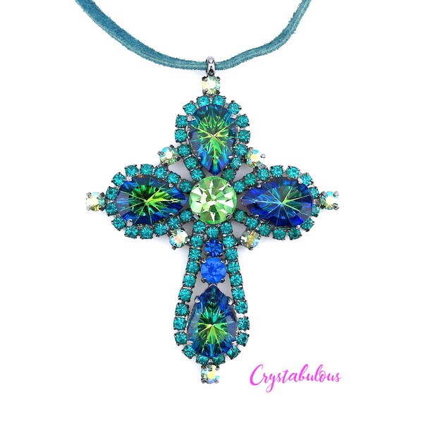 Swarovski Cross - Etsy