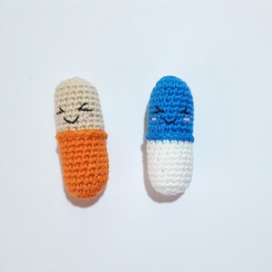 Chill Pill Kawaii Plushie Amigurumi Pills Crochet Pattern Happy Pills ...