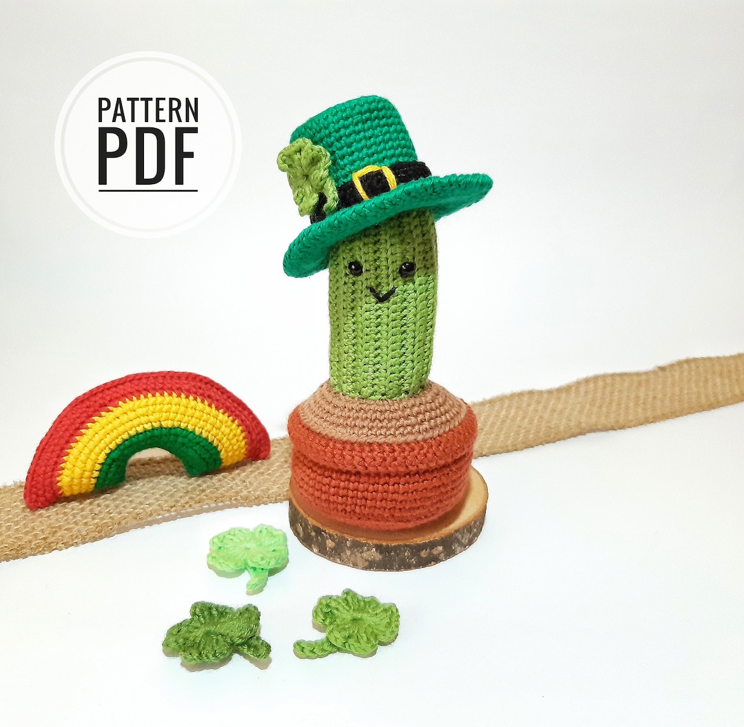 St Patricks Day Crochet Patterns Crochet Cactus Pattern St Patricks Day ...
