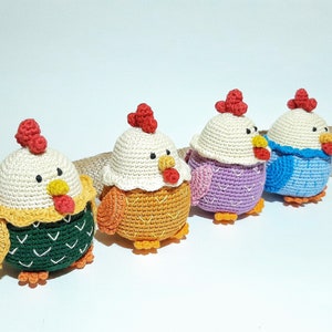 Easter Chicken Crochet Patterns Easter Tray Decor Easter Ornaments ...
