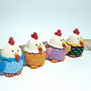 Easter Chicken Crochet Patterns Easter Tray Decor Easter Ornaments ...