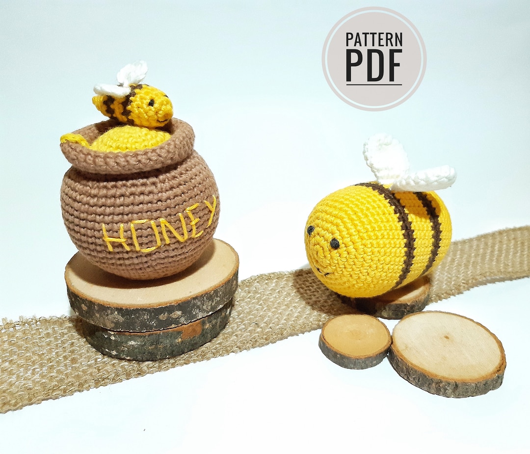 Honey Bee Decor Crochet Patterns Crochet Bee Bee Decor Bee Plush Bee ...