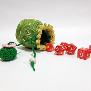 Crochet Dice Bag Pattern Crochet Bag Pattern Dice Holder Treasure Bag ...