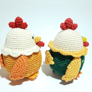 Easter Chicken Crochet Patterns Easter Tray Decor Easter Ornaments ...