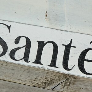 Santé Health Toast Reclaimed Wooden Sign Farmhouse - Etsy