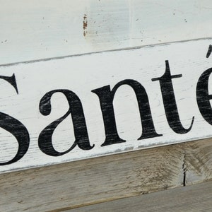 Santé Health Toast Reclaimed Wooden Sign Farmhouse - Etsy