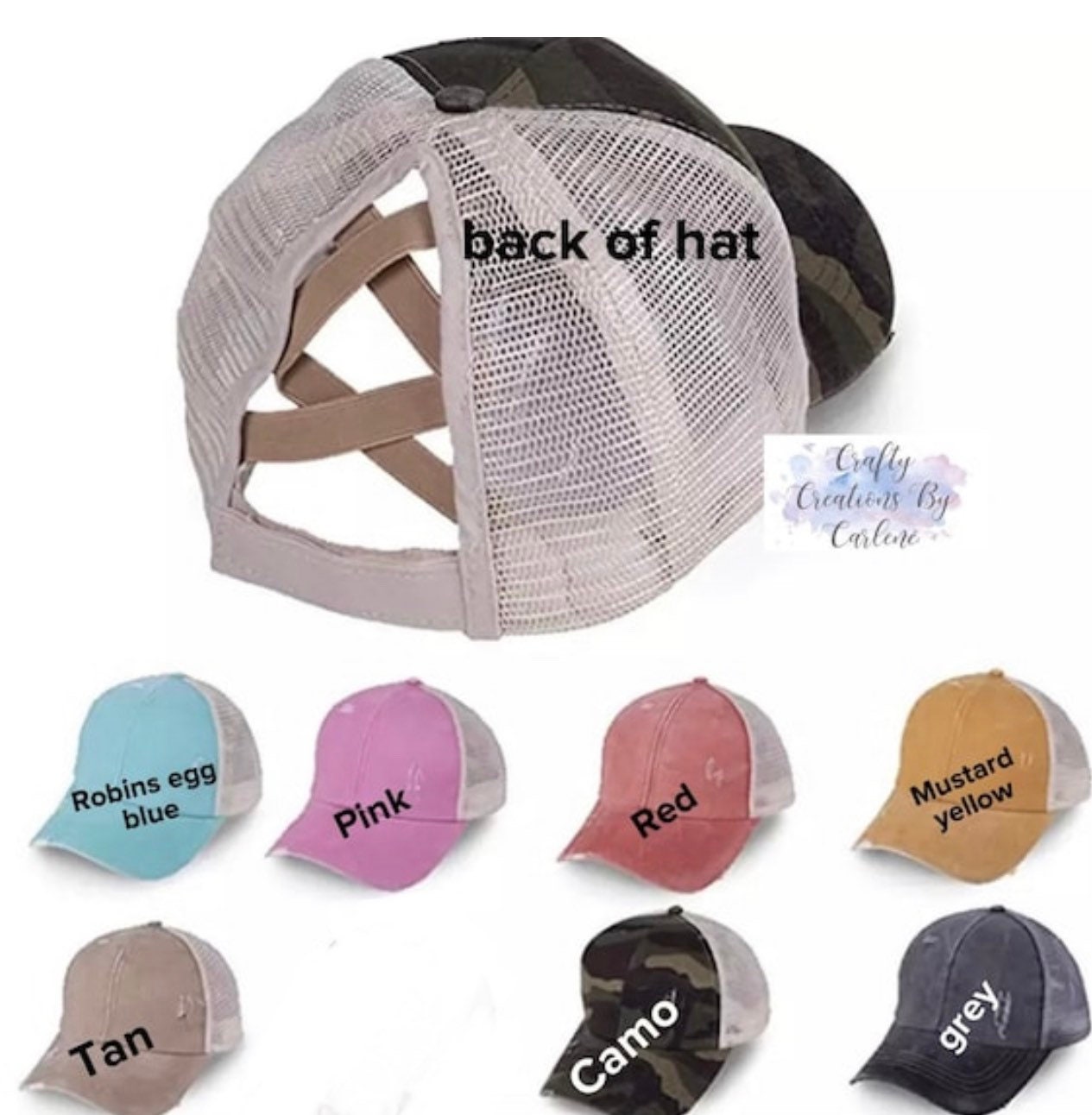 Blue Line Heart Ponytail Hat Police Wife Gift Blueline Back the Blue ...