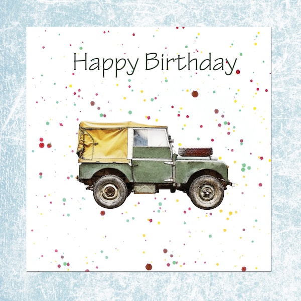 Dad Birthday Card Land Rover - Etsy UK