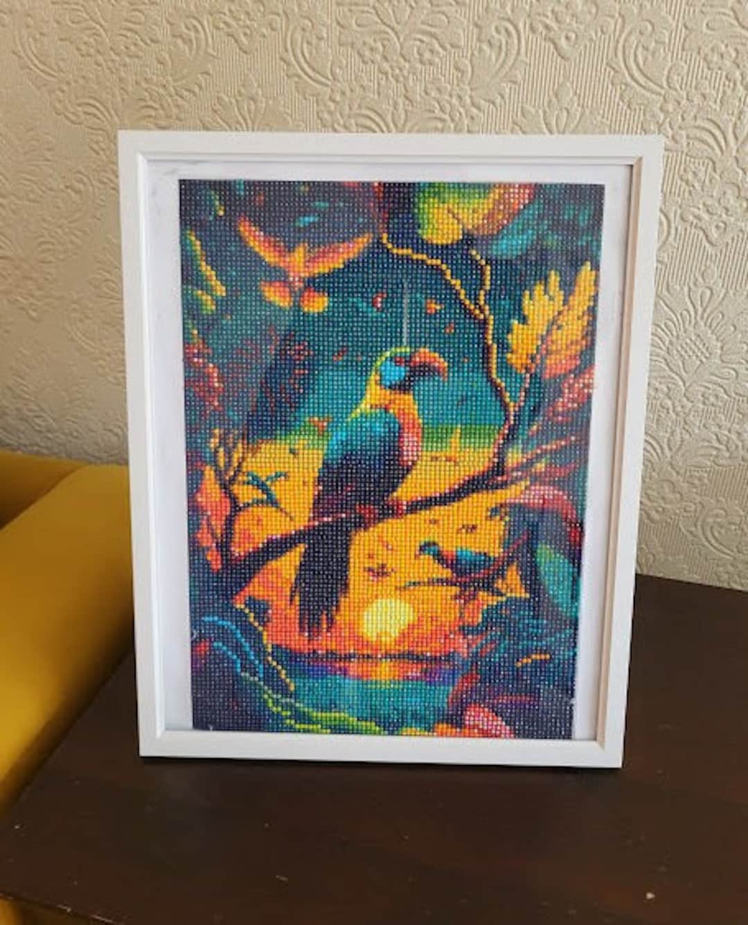 Finished Diamond Tapestry With Frame.finished Art With Diamond Painting ...