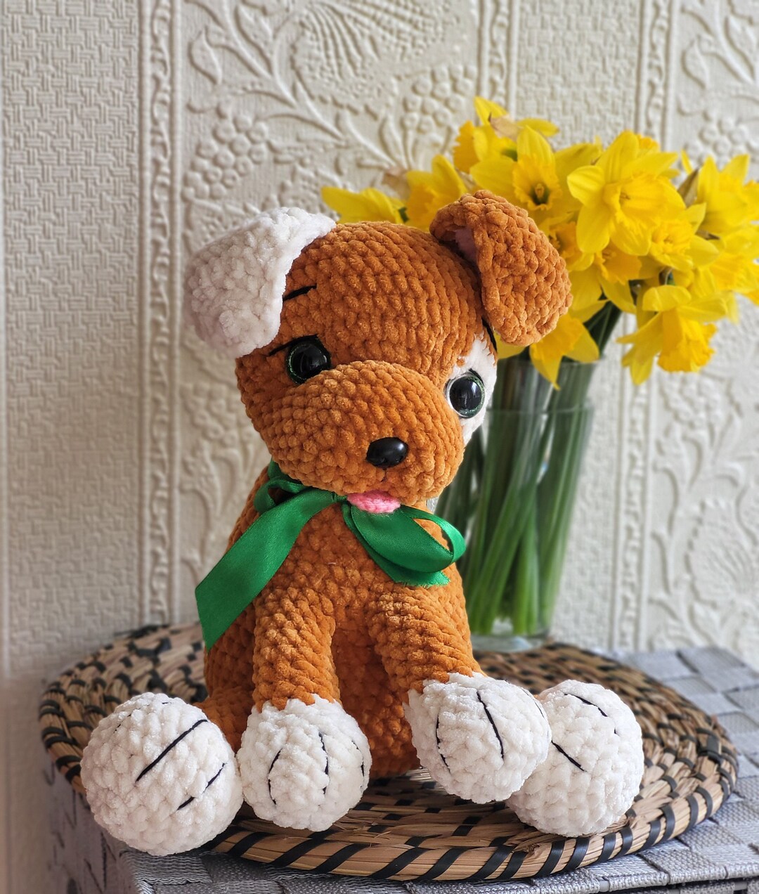 Crochet Dog Amigurumi: Plush Puppy Toy, Nursery Decor - Etsy