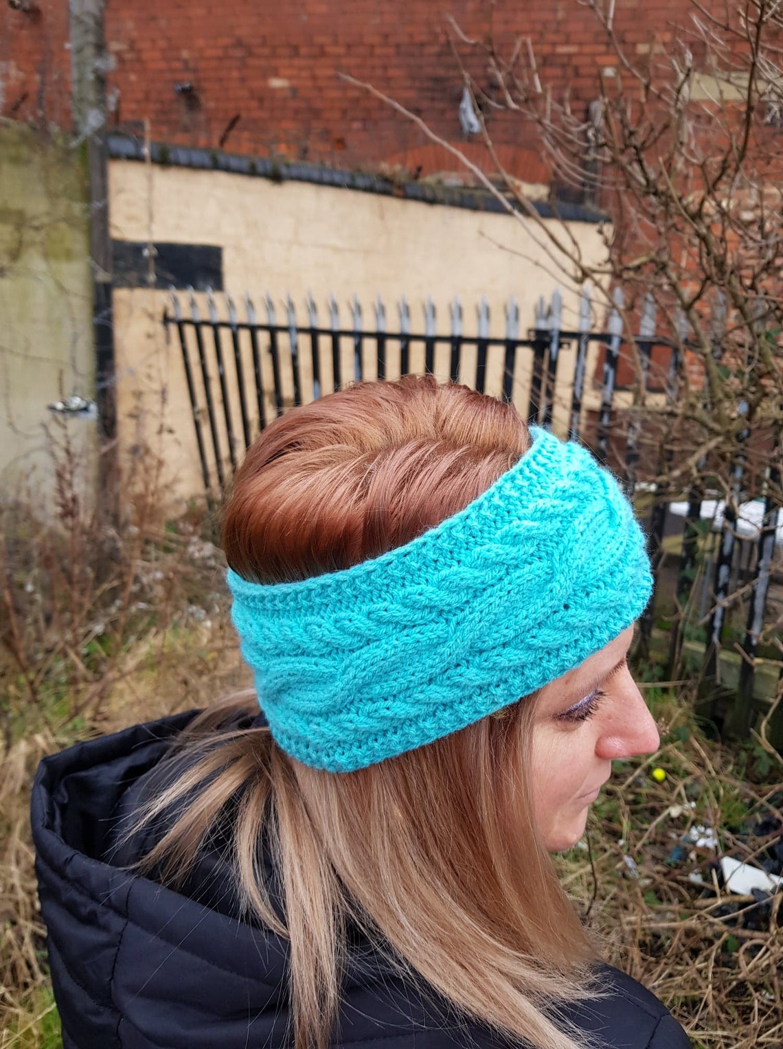 Knitted Blue Headband for Women blue Headband Ear Warmer - Etsy