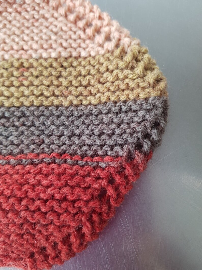 Hand Knitted Pair Wool Cup Dish Cloths 3 Pieces - Etsy