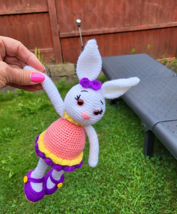 Handmade Crochet Bunnycrochet Amigurumi Bunny Toy - Etsy