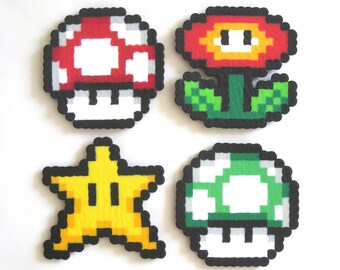 Super Mario World Perler Magnet Set - Etsy