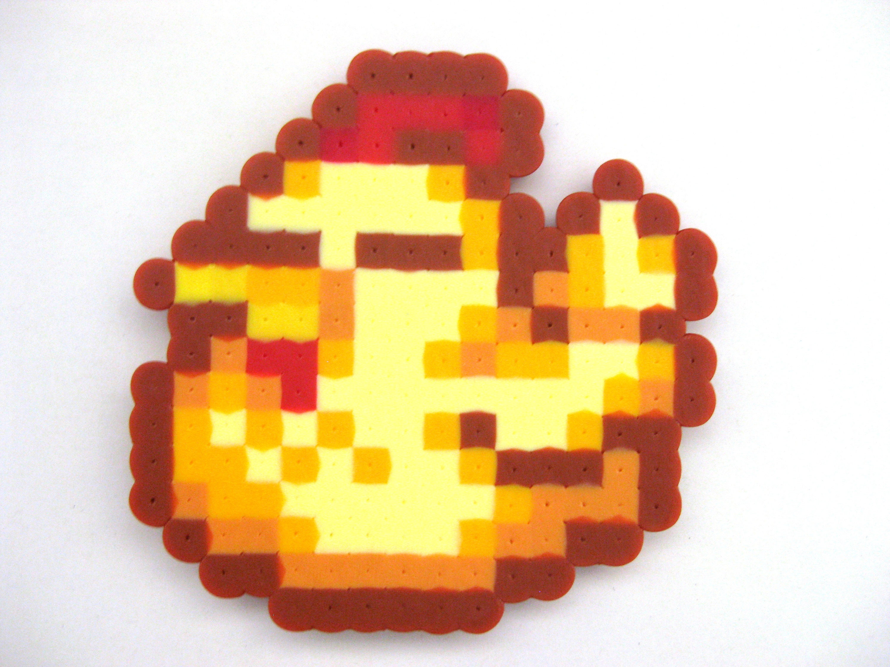 Sleepy Stardew Valley Chicken Perler Pixel Art with Magnet - Etsy