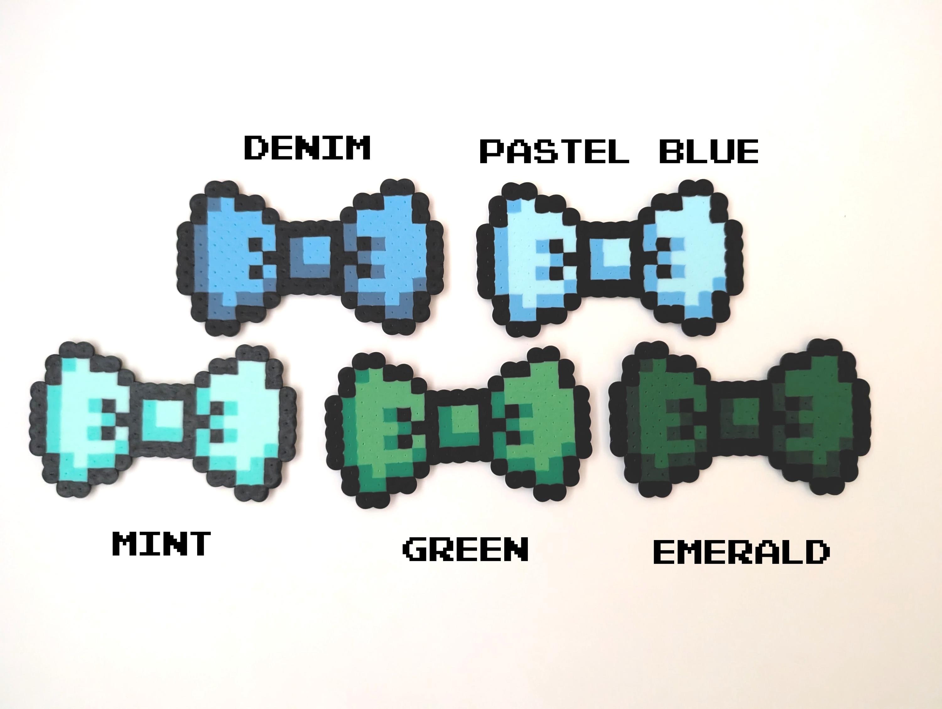Wearable 8-bit Inspired Perler Pixel Bows - Etsy