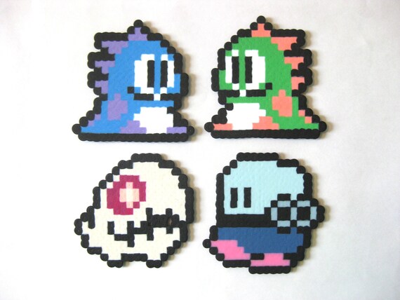 Bubble Bobble Perler Pixel Art with Magnet Option | Etsy Israel