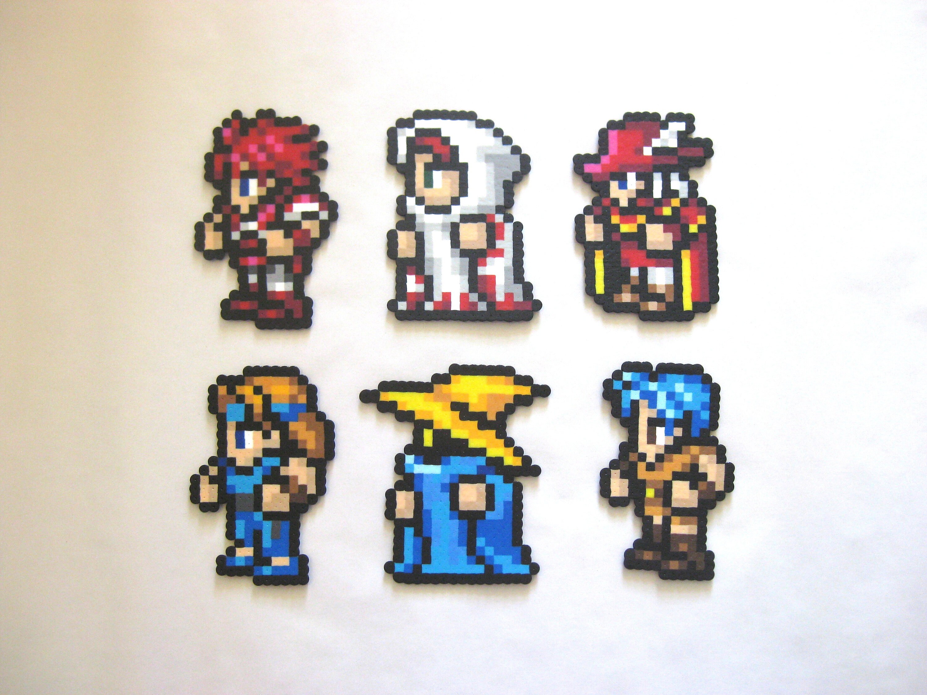 Final Fantasy Warriors of Light Perler Pixel Art | Etsy