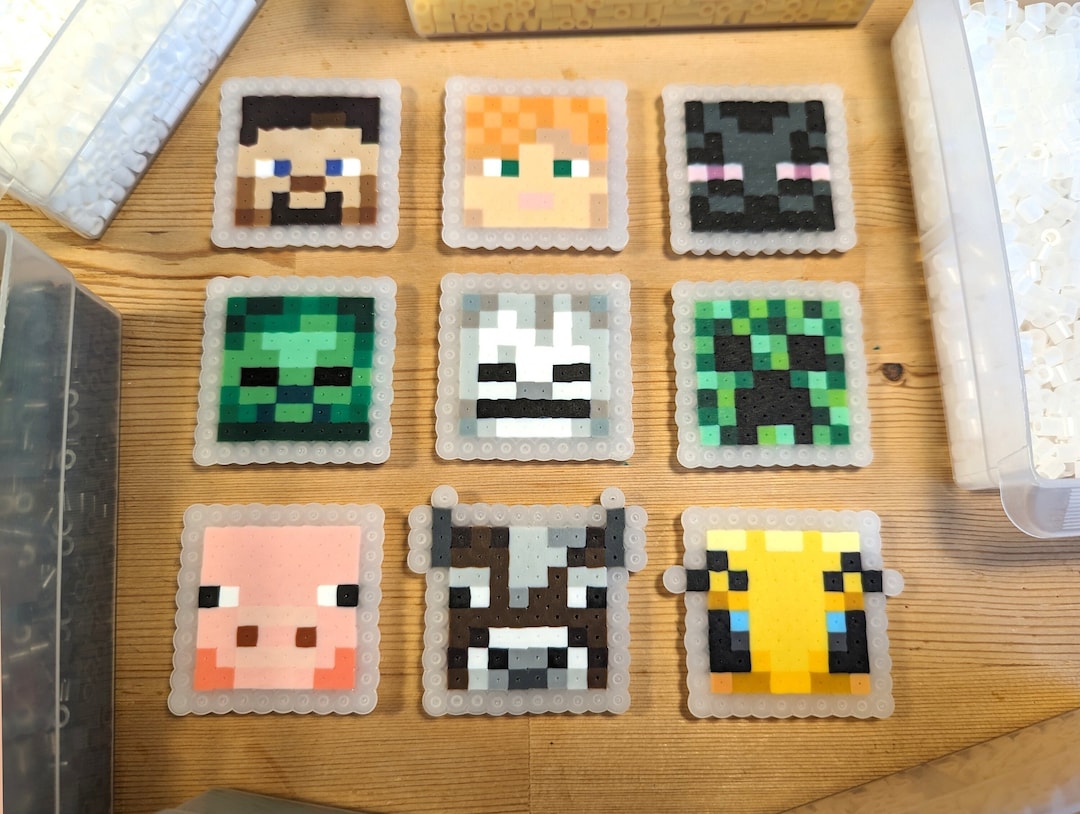 Minecraft Perler Pixel Art Magnets - Etsy