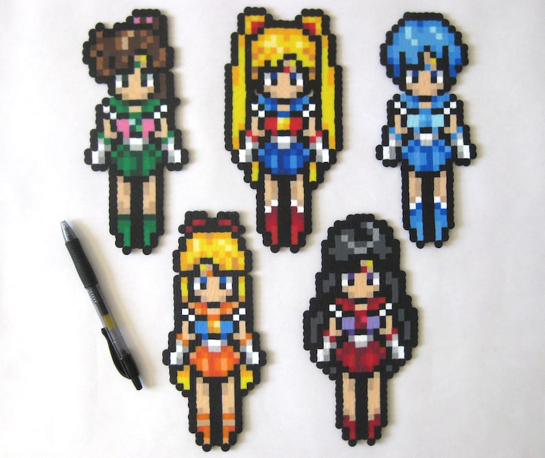Sailor Moon Perler Pixel Art | Etsy