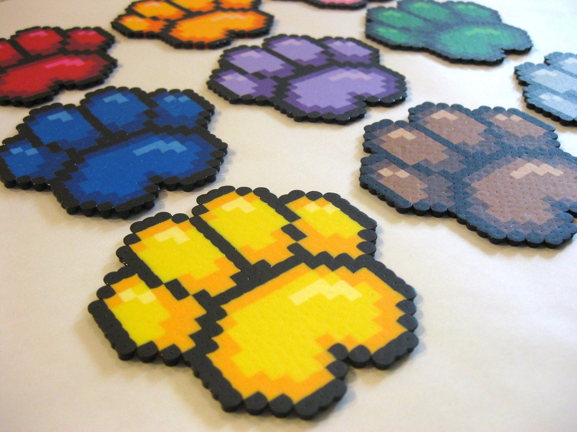 Paw Print Perler Pixel Art | Etsy