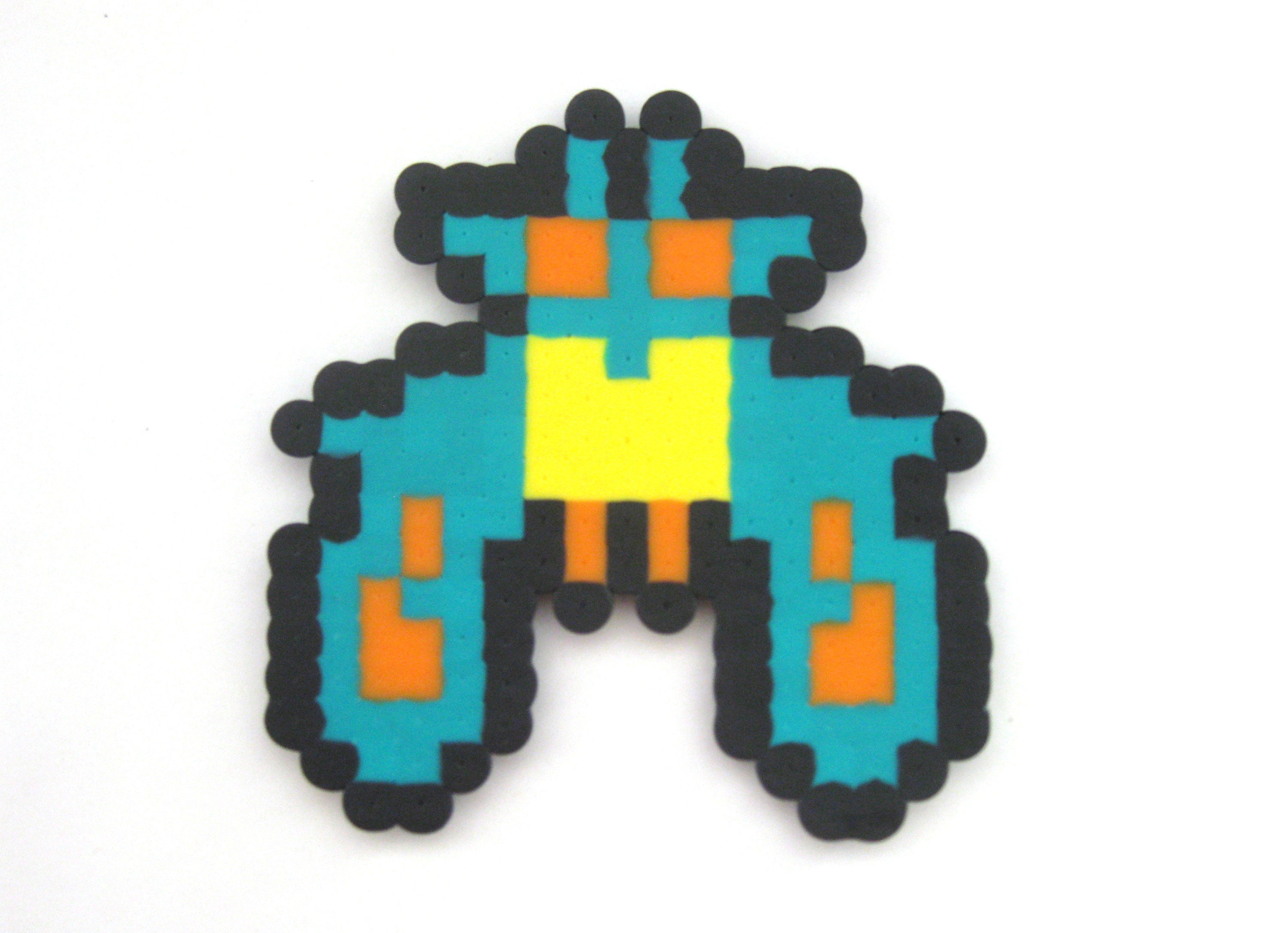 Galaga Perler Pixel Art with Magnet Option - Etsy Australia
