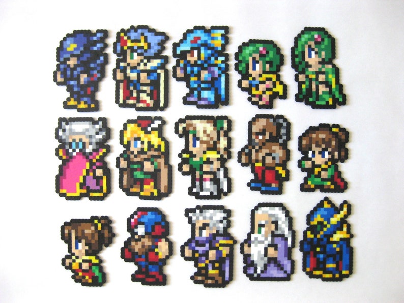 Final Fantasy IV Perler Pixel Art | Etsy