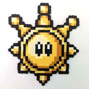 Thwomp and Shine Sprite Perler Pixel Art - Etsy