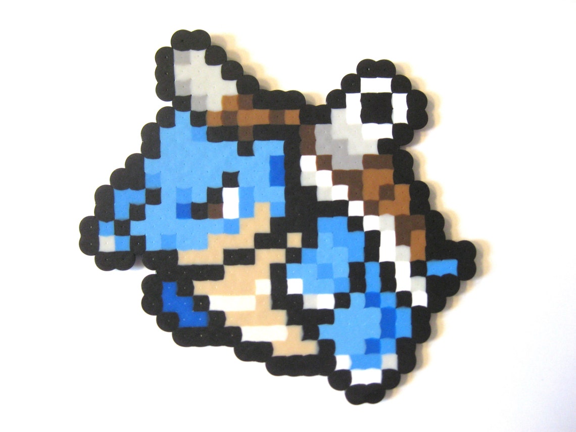 Venusaur Charizard and Blastoise Perler Pixel Art | Etsy