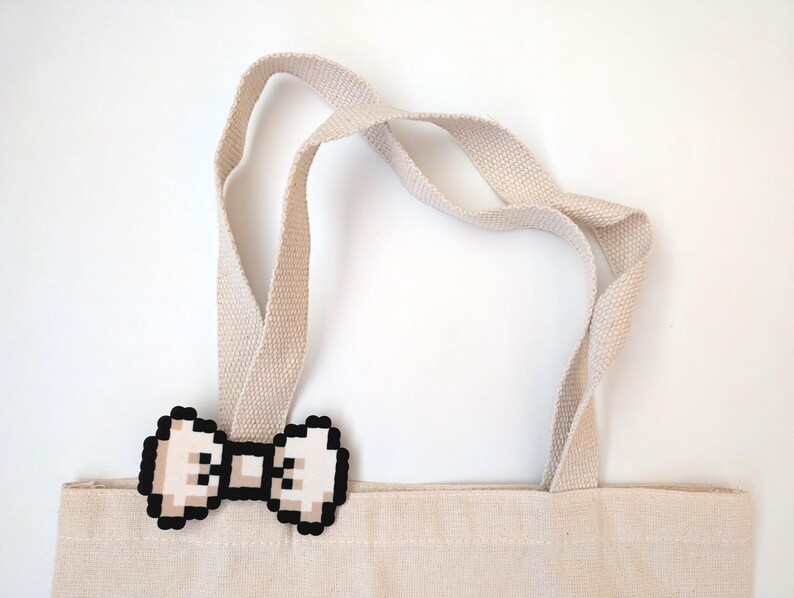 Wearable 8-bit Inspired Perler Pixel Bows - Etsy