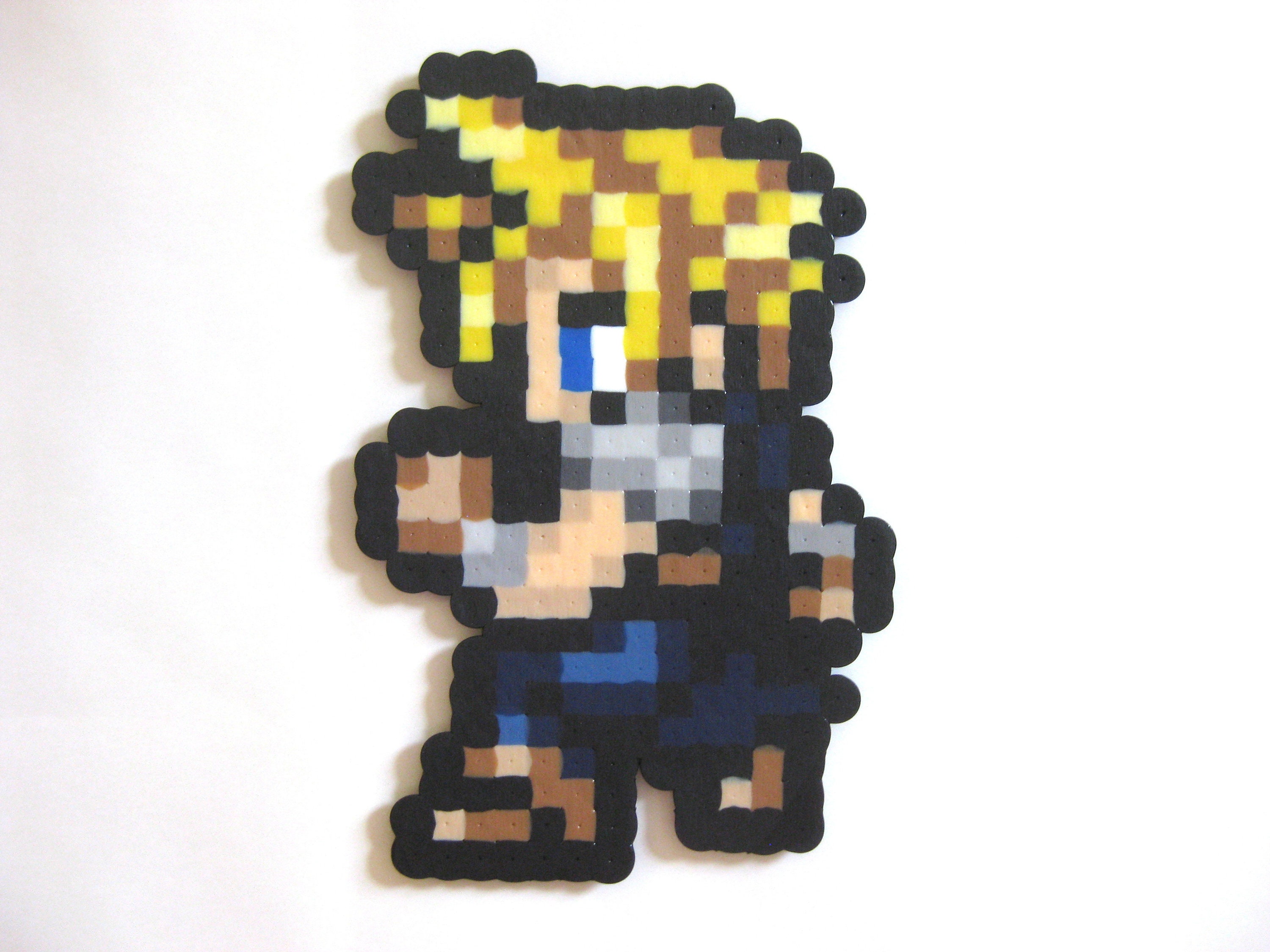 Cloud Strife Pixel Art Template