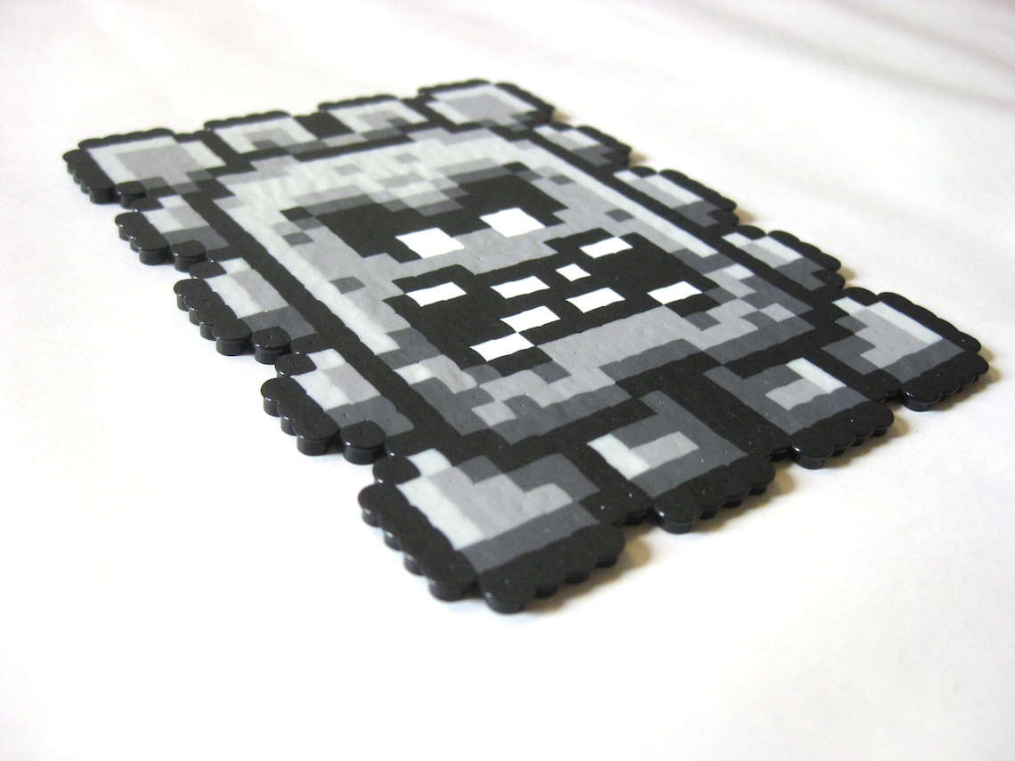 Thwomp Perler Pixel Art - Etsy Hong Kong