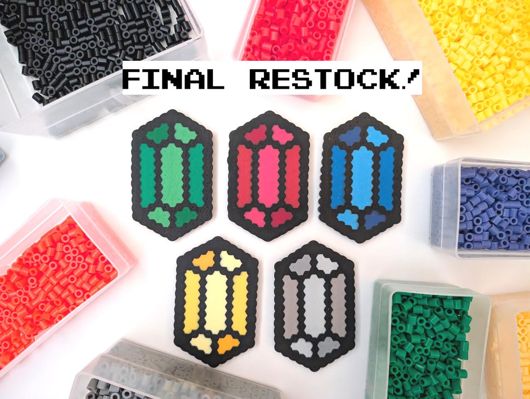 Rupee Perler Pixel Art Magnet - Etsy
