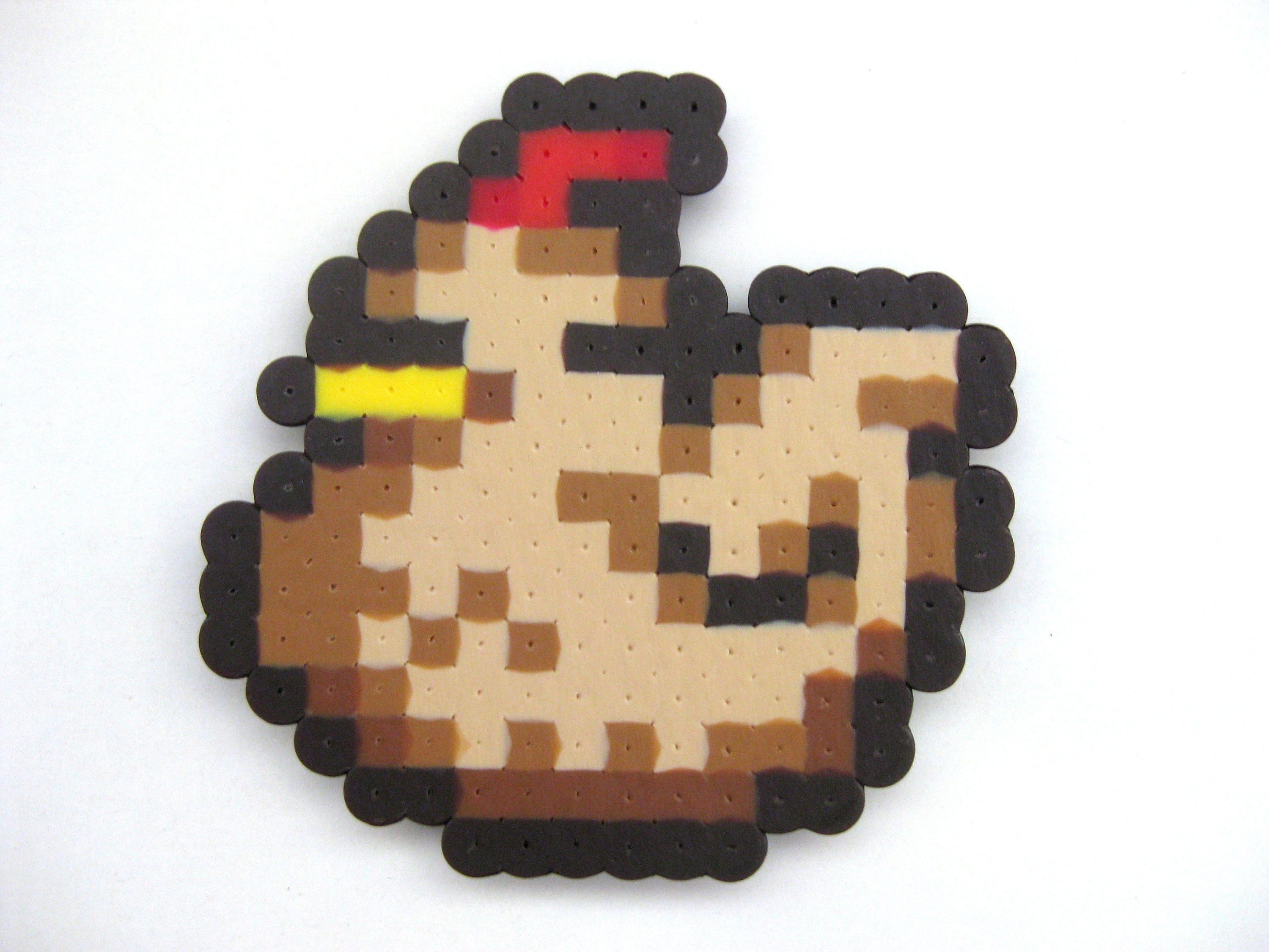 Sleepy Stardew Valley Chicken Perler Pixel Art with Magnet - Etsy
