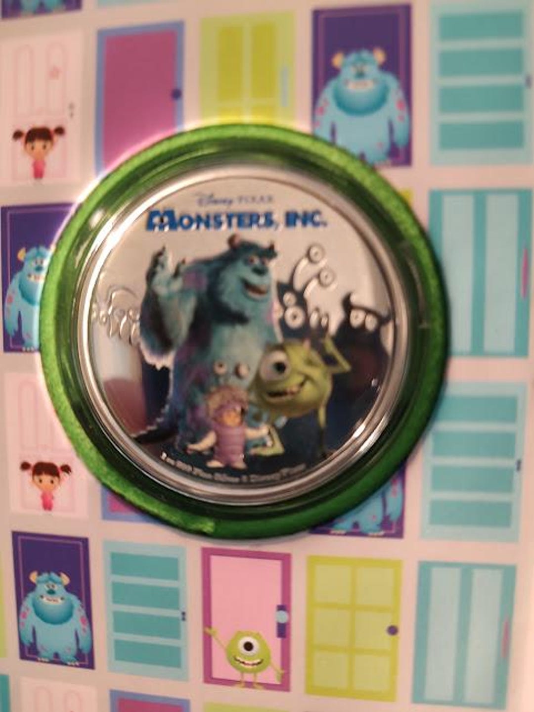 Monsters Inc Collectible Silver Coin - Etsy