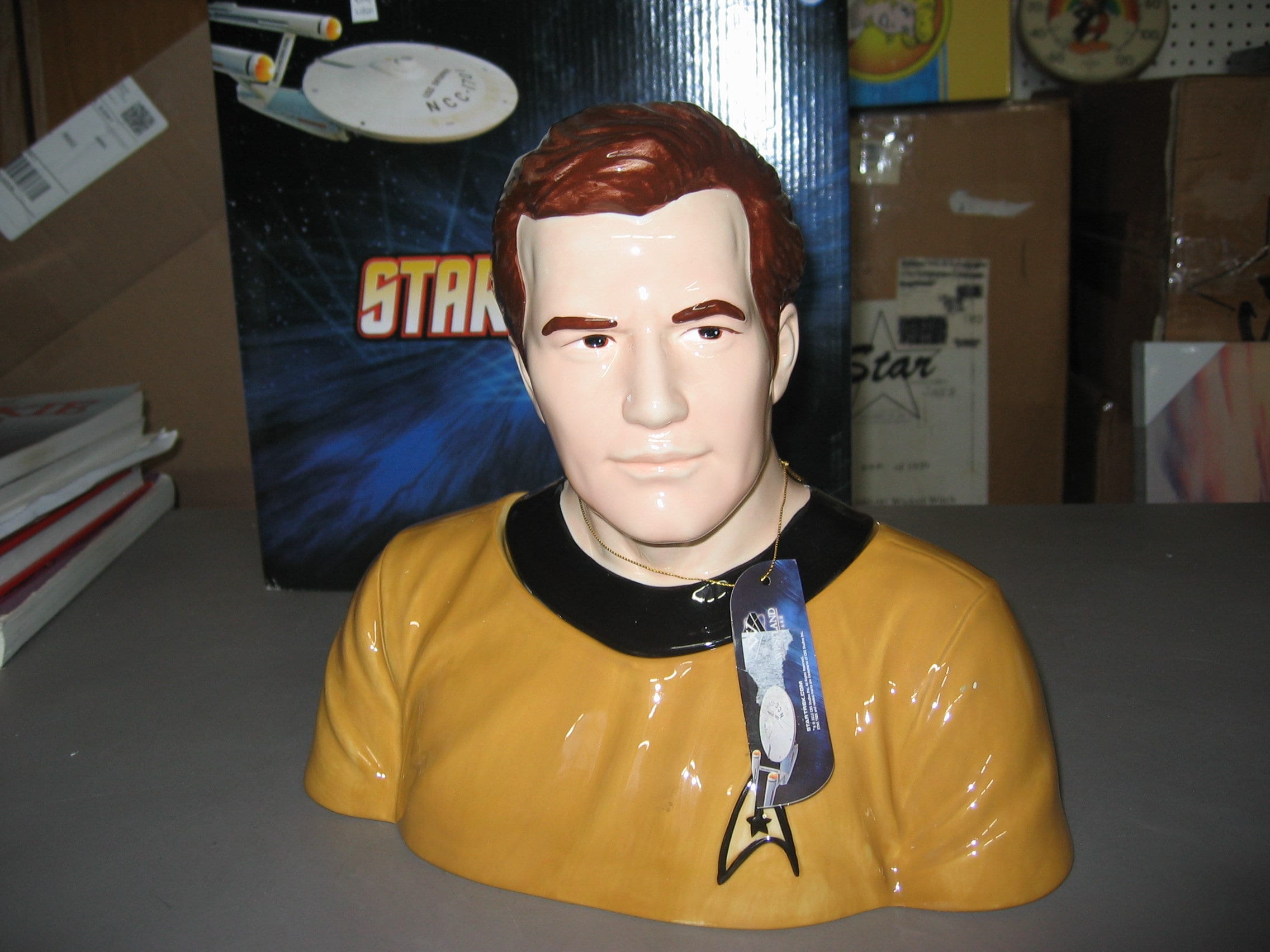Captain Kirk Cookie Jar