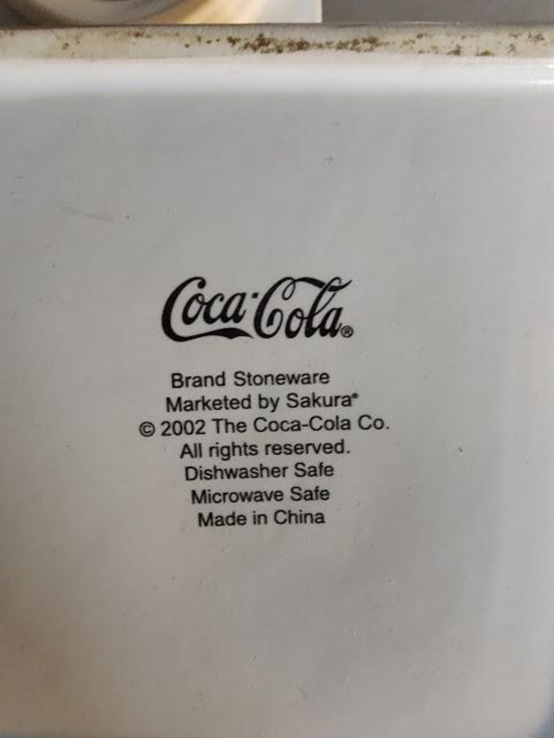 Coca Cola Stoneware Canister - Etsy