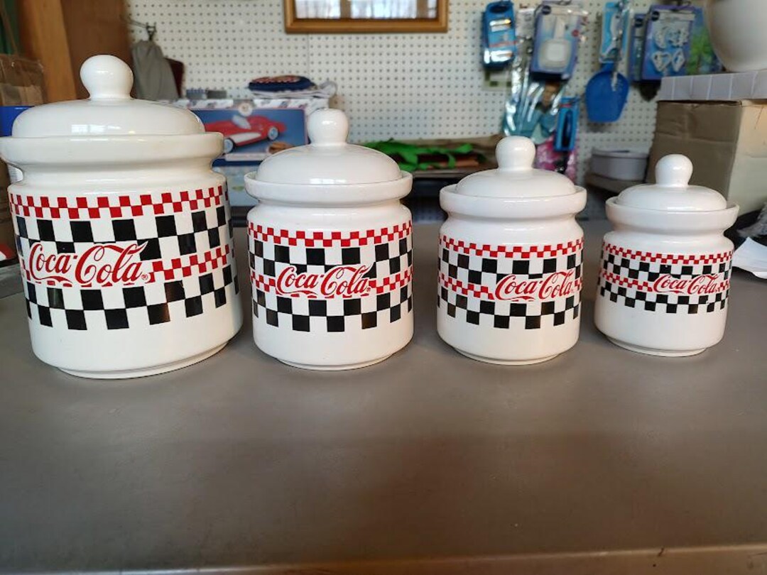 Coca Cola Canister Set - Etsy