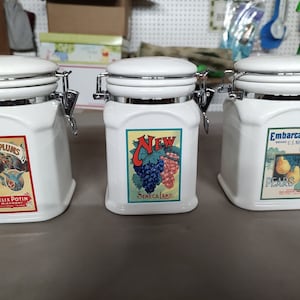 Small Ceramic Canister Set - Etsy