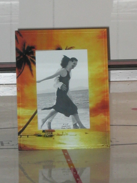 Glass Tropical Photo Frame | Etsy