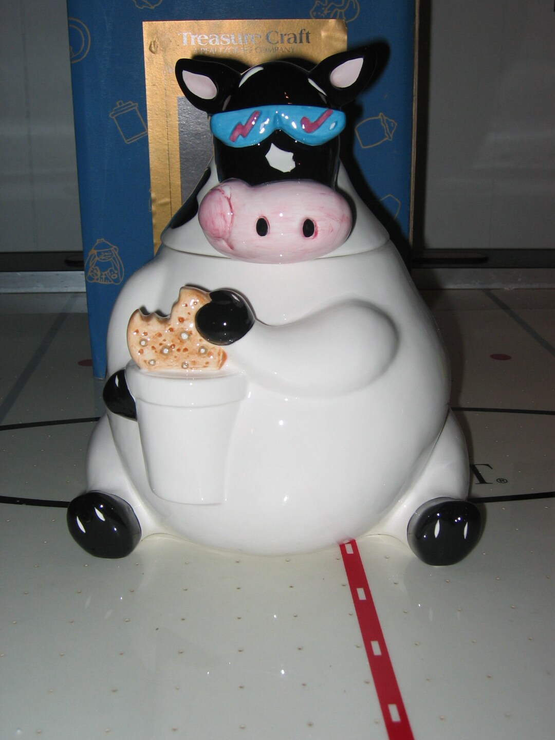 Cool Cow Cookie Jar by Treasure Craft - Etsy