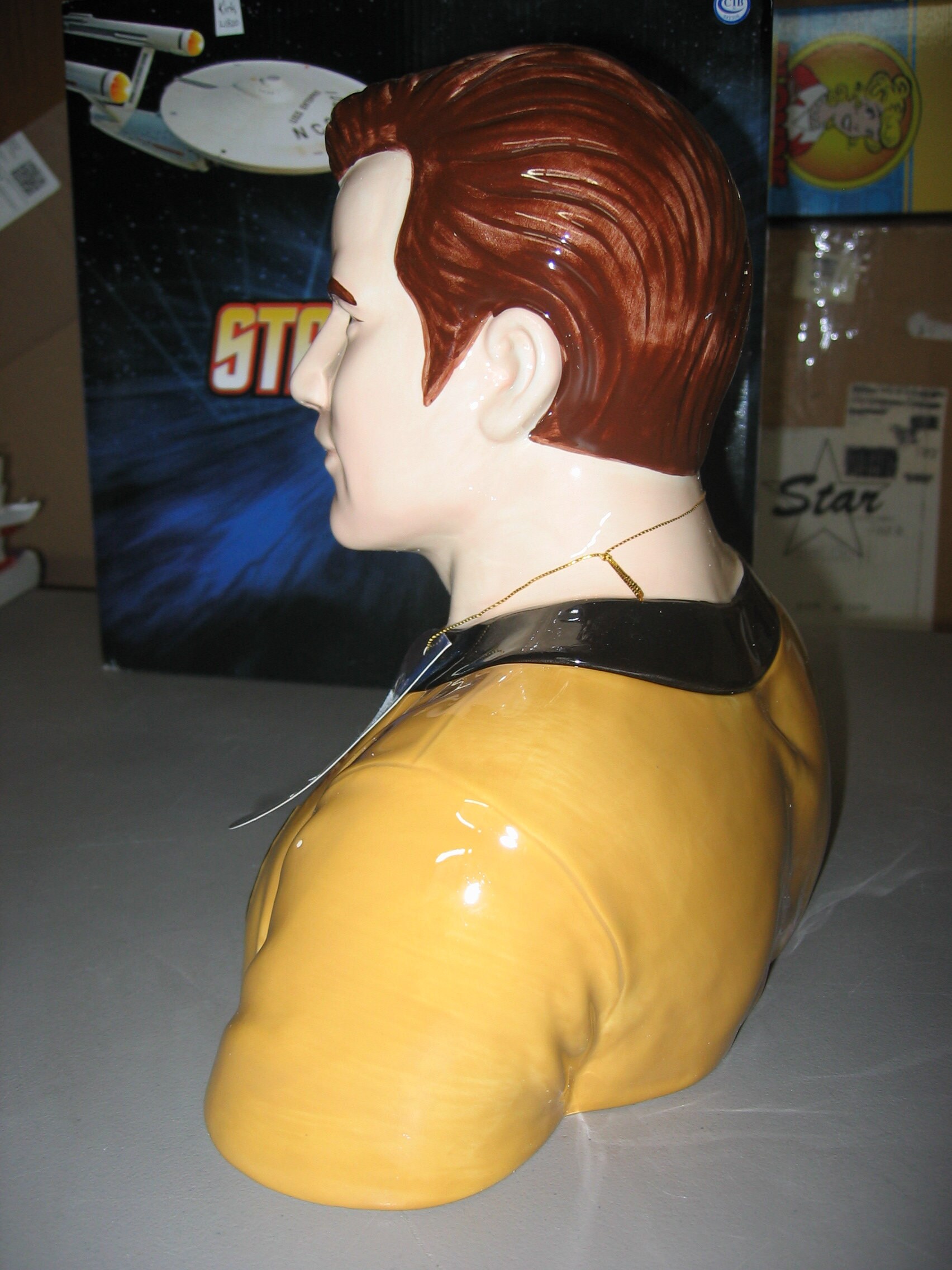Captain Kirk Cookie Jar