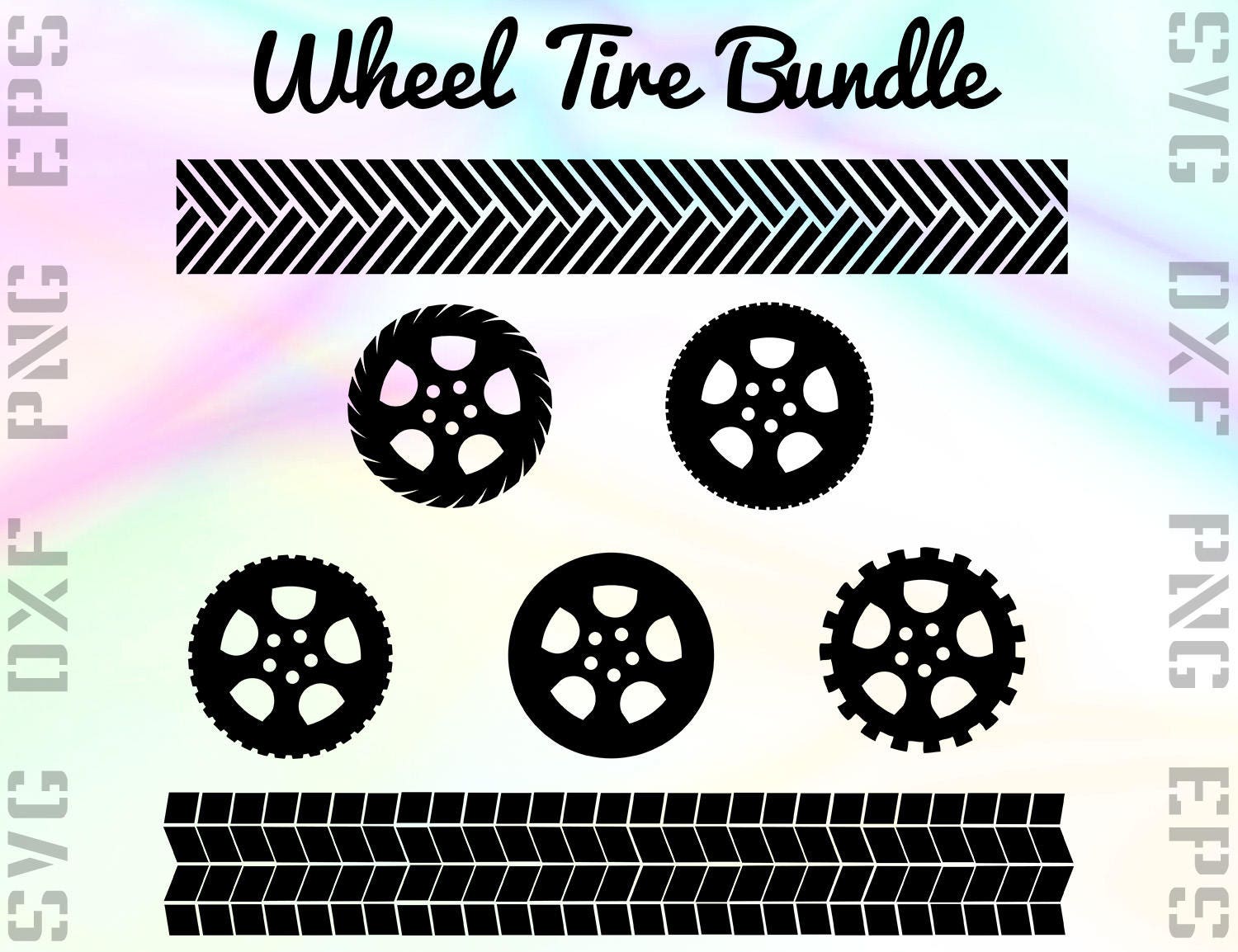 Wheel SVG Files Tire Clipart Tire Cricut Files Wheel Dxf - Etsy Canada