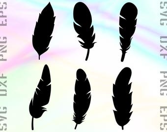 Feather Dxf File - Etsy