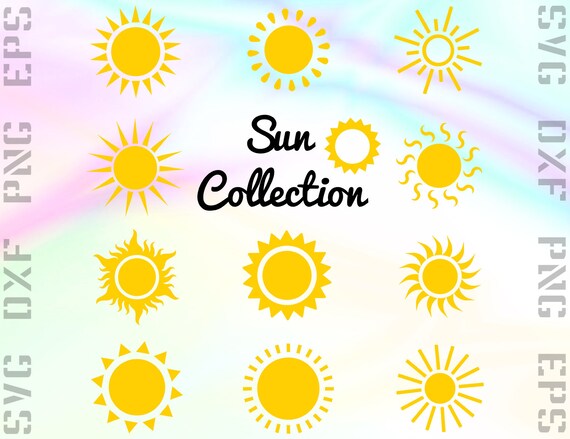 Paper Paper, Party & Kids Cricut cut files SUN CUT FILES Silhouette ...