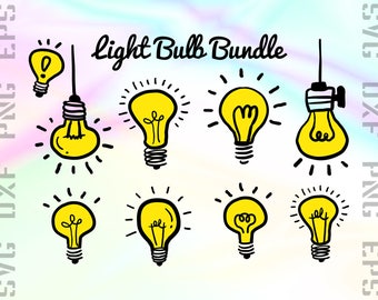 Light Bulb Svg | Etsy